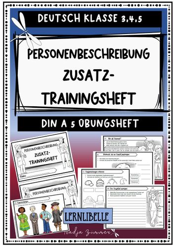 Zusatz Trainingsheft Personenbeschreibung bungsheft Zur Zusatz Trainingsheft Personenbeschreibung bungsheft Zur