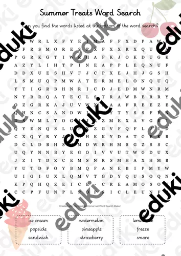 Summer Treats Word Search Crossword Kreuzwortr tsel Zur Wortsuche summer-treats-word-search-crossword-kreuzwortr-tsel-zur-wortsuche