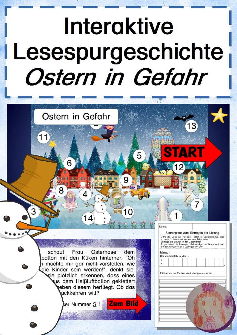 Interaktive Lesespurgeschichte: Ostern in Gefahr – Unterrichtsmaterial ...