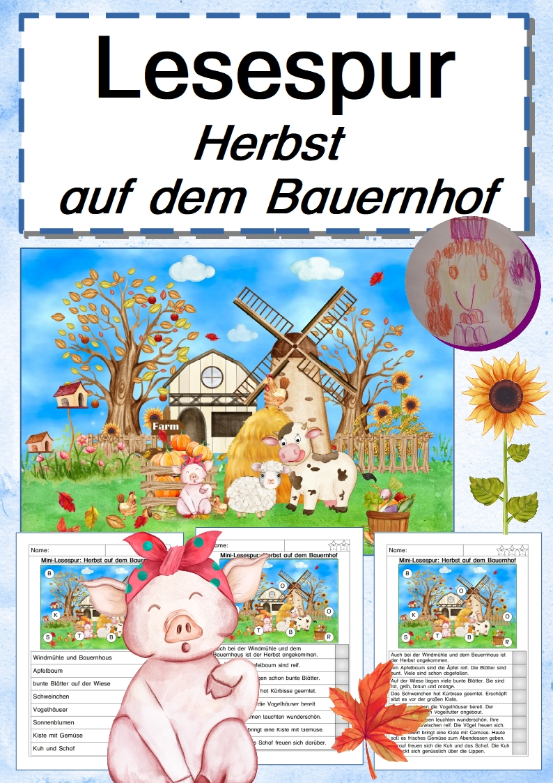 Lesespur: Herbst auf dem Bauernhof – Unterrichtsmaterial in den Fächern ...