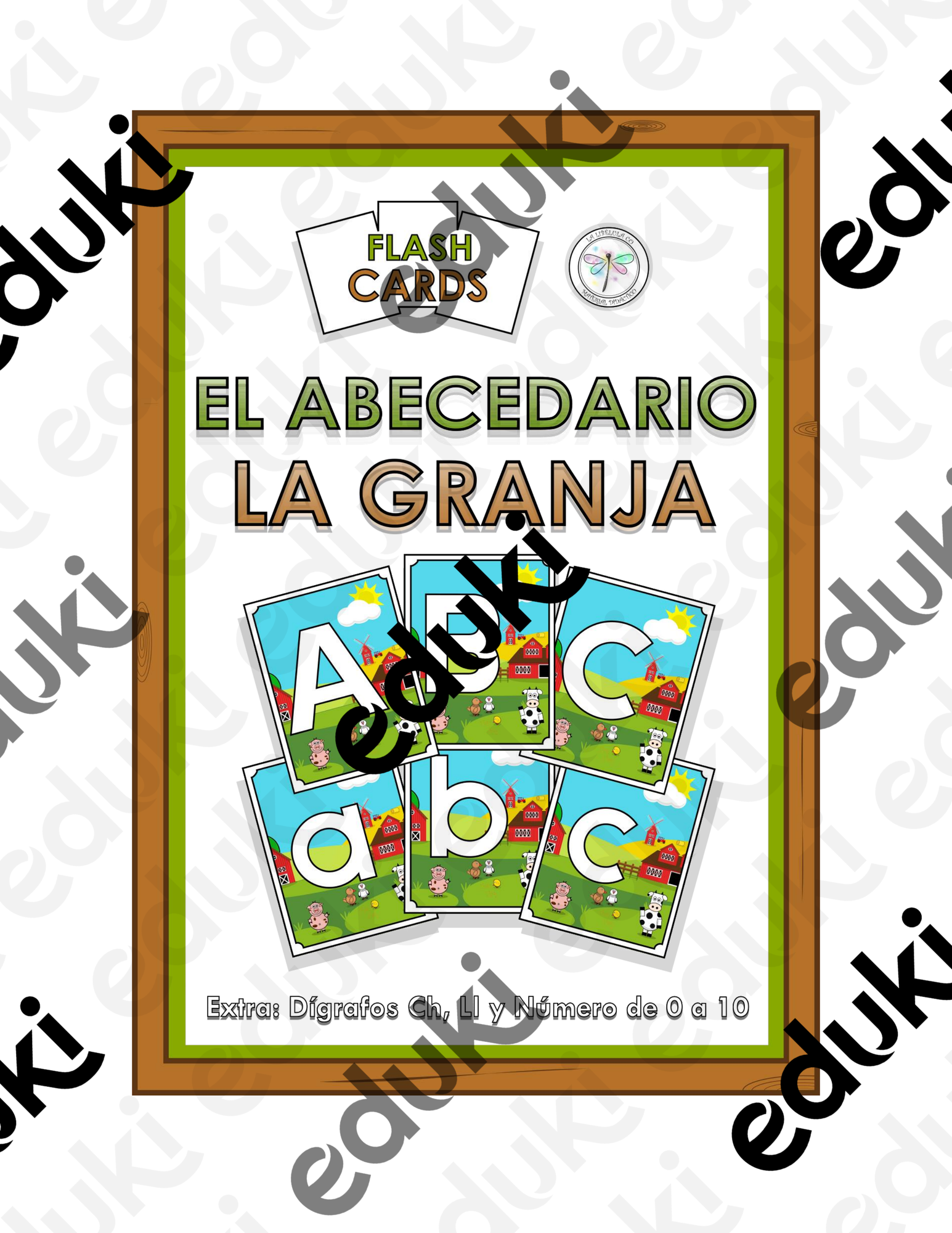 FLASH CARDS ABC GRANJA LETRAS ABECEDARIO - material didáctico de las ...