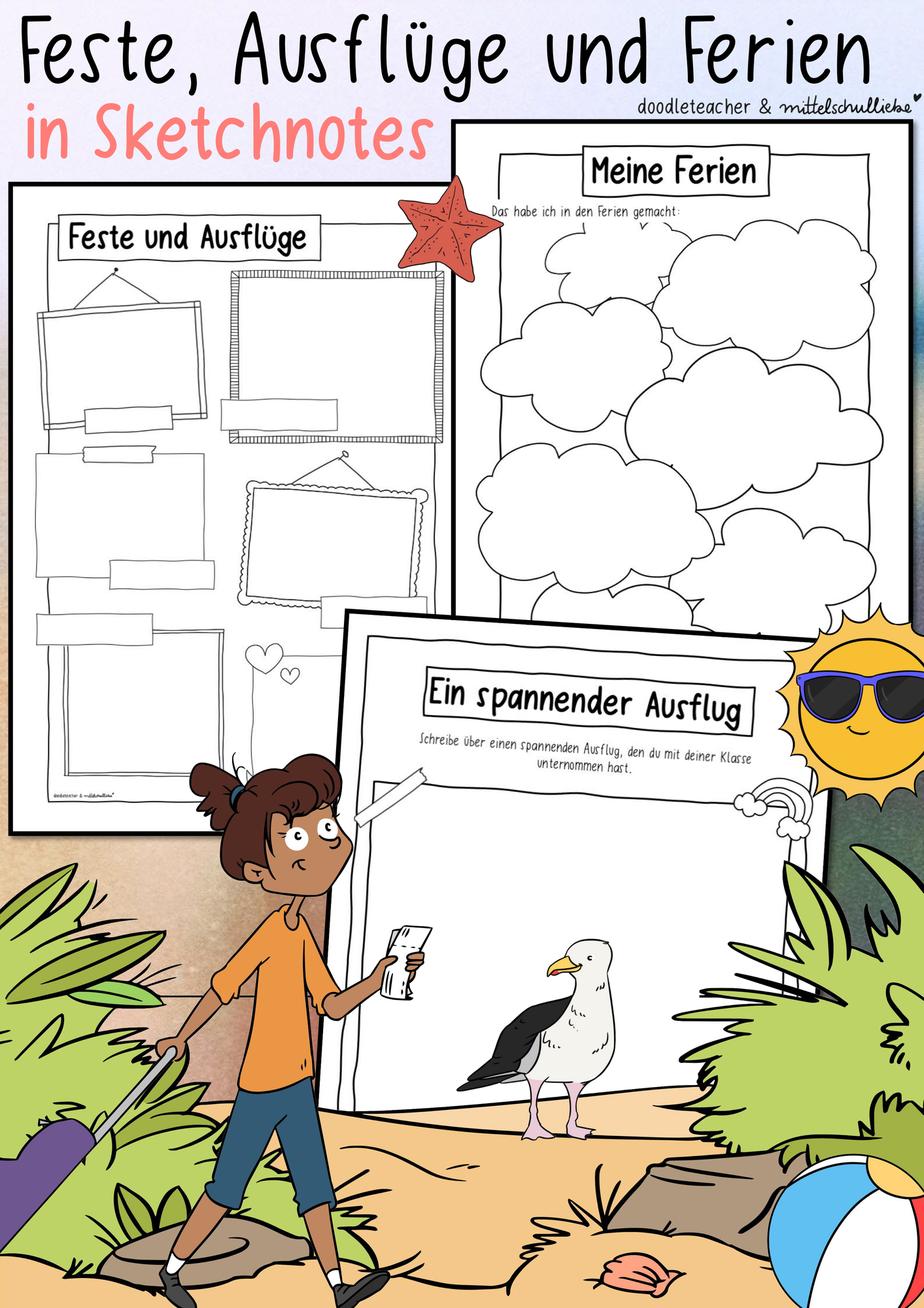 Feste, Ausflüge und Ferien - Sketchnotes - Ressource pédagogique pour ...