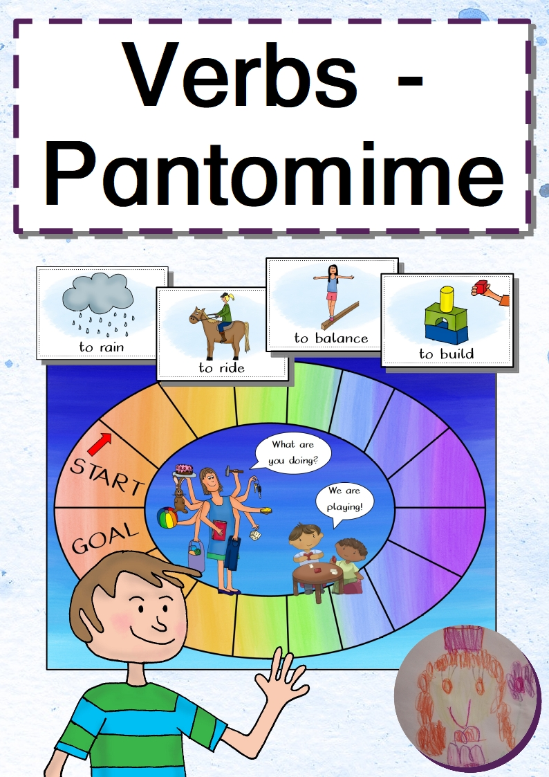 Verbs Pantomime - Picture Cards and Board Game - Ressource pédagogique ...