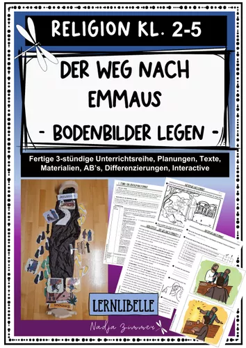 Der Weg Nach Emmaus Bodenbilder Legen Fertige 3 st ndige Der Weg Nach Emmaus Bodenbilder Legen Fertige 3 st ndige